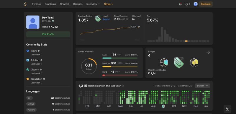 Dev Tyagi on LinkedIn: #leetcode #coding | 14 comments Dev Tyagi on LinkedIn: #leetcode #coding | 14 comments
