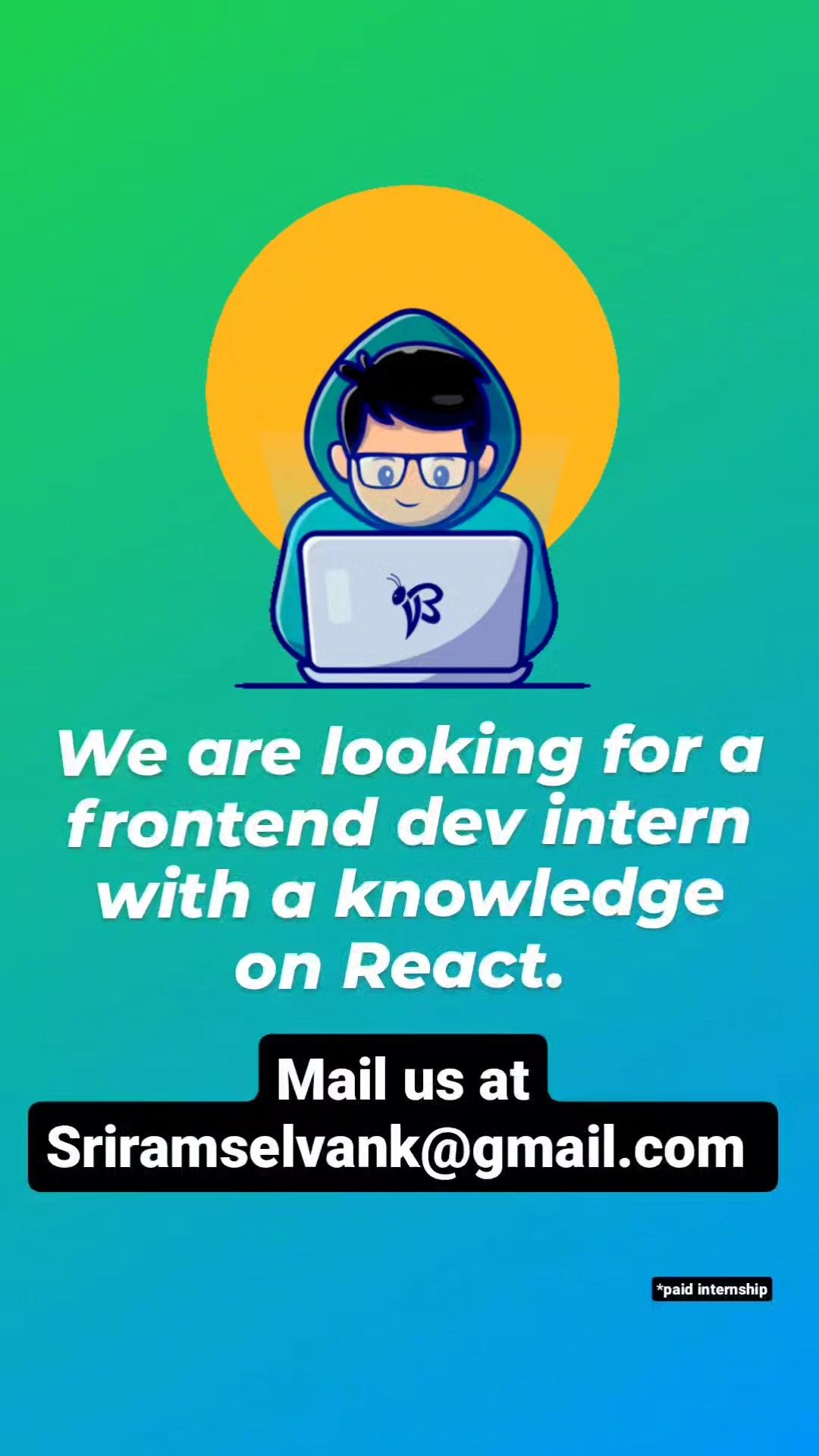 Attention all React rockstars and college superheroes!🎓 | Sriram Selvan Attention all React rockstars and college superheroes!🎓 | Sriram Selvan
