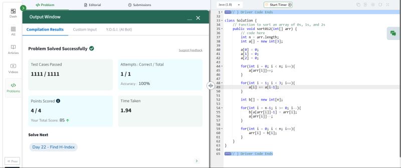 #day21 #gfg160 #100daysofcode #dsabootcamp #codingjourney ... #day21 #gfg160 #100daysofcode #dsabootcamp #codingjourney ...