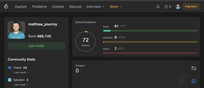 Matthew Pourroy on LinkedIn: #softwareengineering #coding #leetcode Matthew Pourroy on LinkedIn: #softwareengineering #coding #leetcode