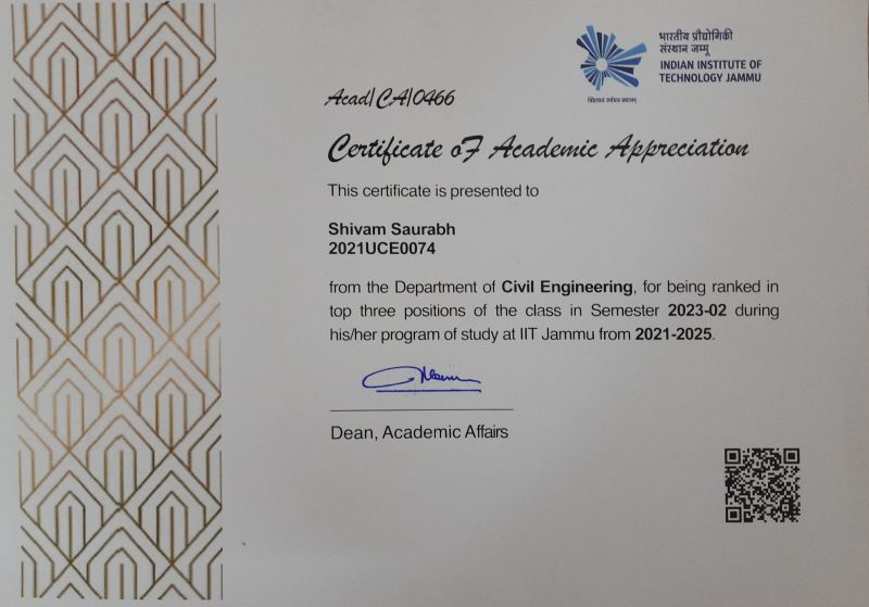 SHIVAM SAURABH on LinkedIn: #academicexcellence #civilengineering # ... SHIVAM SAURABH on LinkedIn: #academicexcellence #civilengineering # ...
