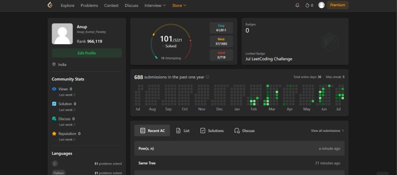 🎉 Just reached a milestone on my coding journey by completing 100 ... 🎉 Just reached a milestone on my coding journey by completing 100 ...