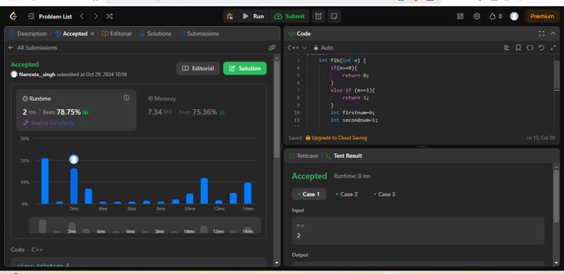Namrata Singh on LinkedIn: #day3 #coding #leetcode Namrata Singh on LinkedIn: #day3 #coding #leetcode