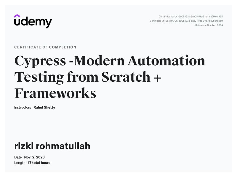 Rizki Rohmatullah on LinkedIn: #qaautomation #qaengineer #cypress Rizki Rohmatullah on LinkedIn: #qaautomation #qaengineer #cypress