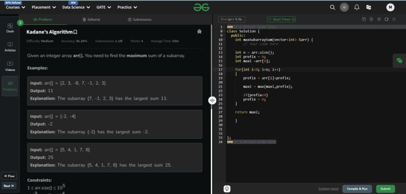 #kadanealgorithm #dynamicprogramming #algorithms #problemsolving… | Md ... #kadanealgorithm #dynamicprogramming #algorithms #problemsolving… | Md ...