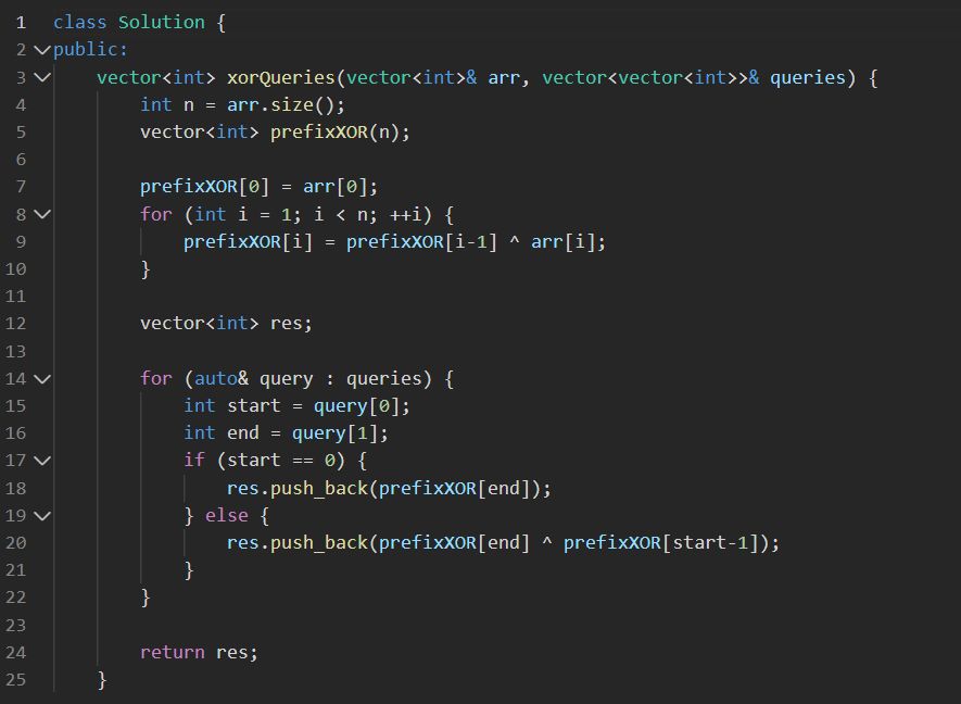Aditya Kumar on LinkedIn: Just use Prefix XOR : -) Description : You ... Aditya Kumar on LinkedIn: Just use Prefix XOR : -) Description : You ...