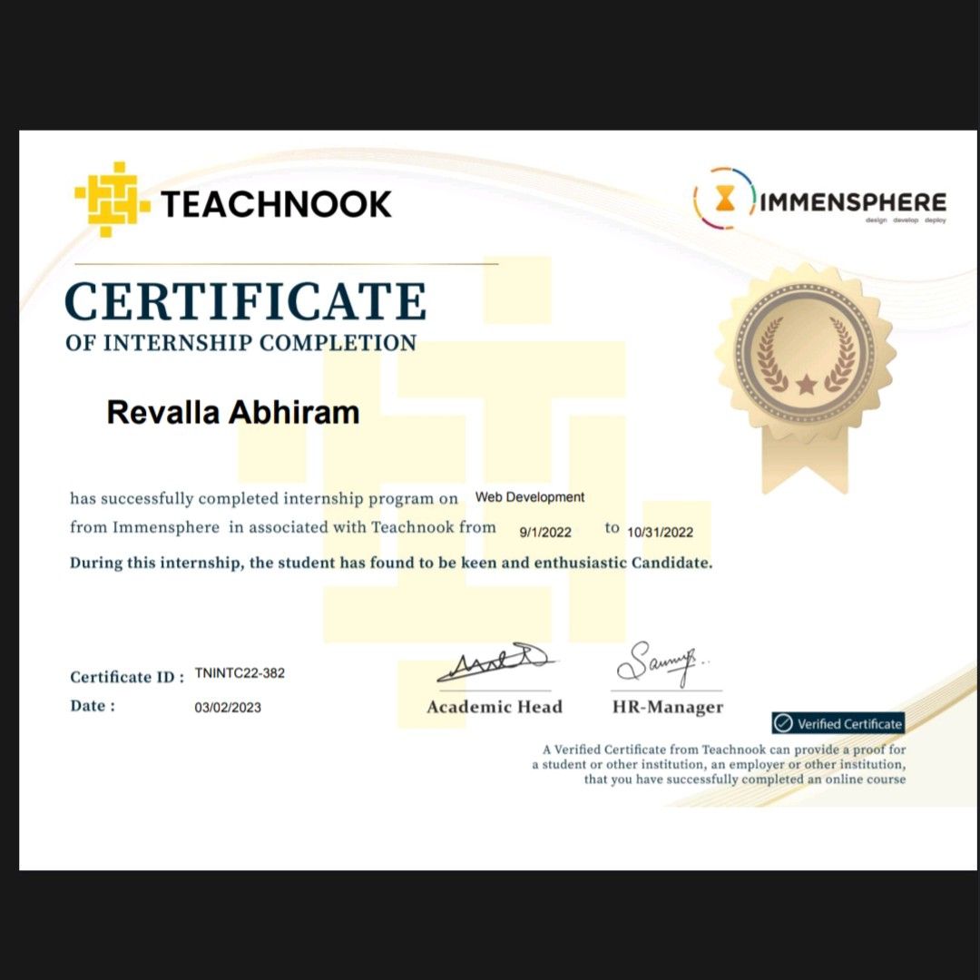 Abhi Ram on LinkedIn: #teachnook #webdevelopment Abhi Ram on LinkedIn: #teachnook #webdevelopment