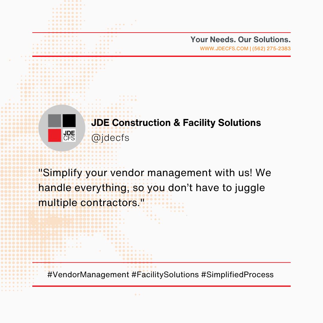 Simplify vendor management with JDecfs | JDE Construction & Facilities ... Simplify vendor management with JDecfs | JDE Construction & Facilities ...