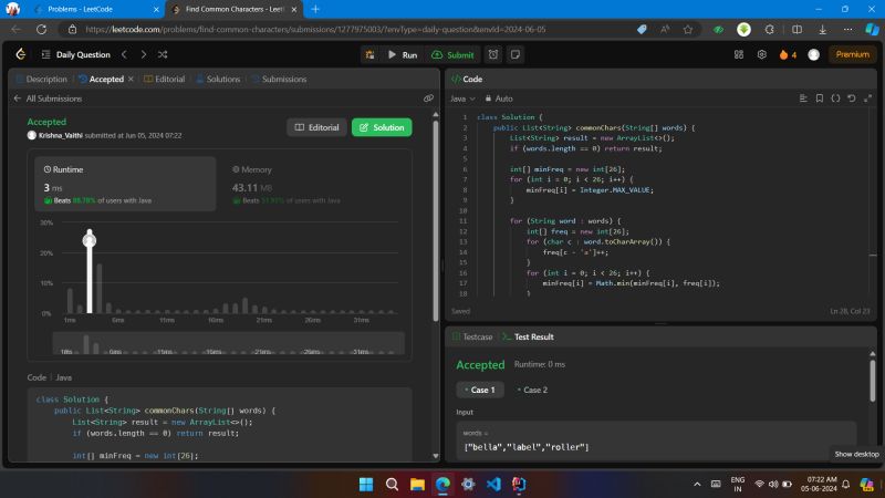 Krishna Vaithi on LinkedIn: 🚀 Day 6 of #100DaysOfCode 🚀 Solved LeetCode ... Krishna Vaithi on LinkedIn: 🚀 Day 6 of #100DaysOfCode 🚀 Solved LeetCode ...
