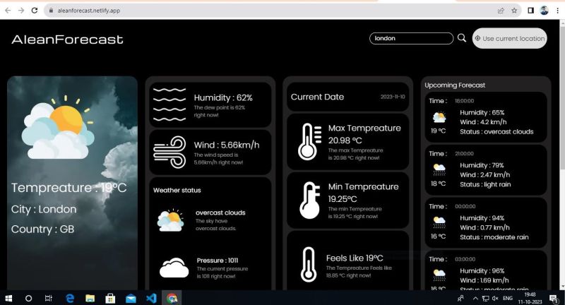 Today I've created a weather application Using HTML5, CSS3, JS ... Today I've created a weather application Using HTML5, CSS3, JS ...