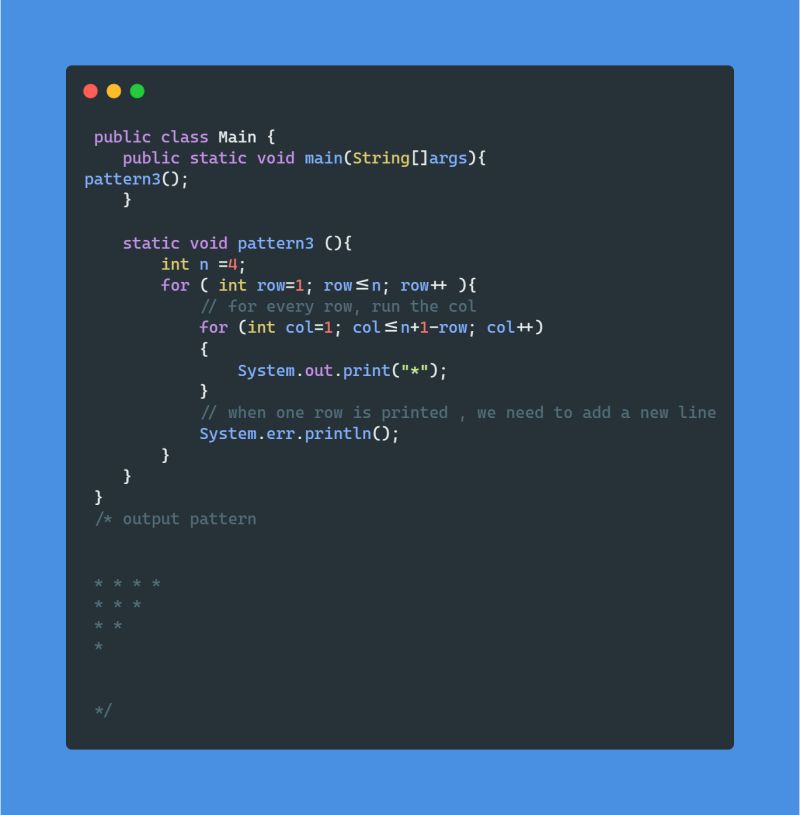 Anup Coder's coding exercise on asterisks | Anup Kumar posted on the ... Anup Coder's coding exercise on asterisks | Anup Kumar posted on the ...