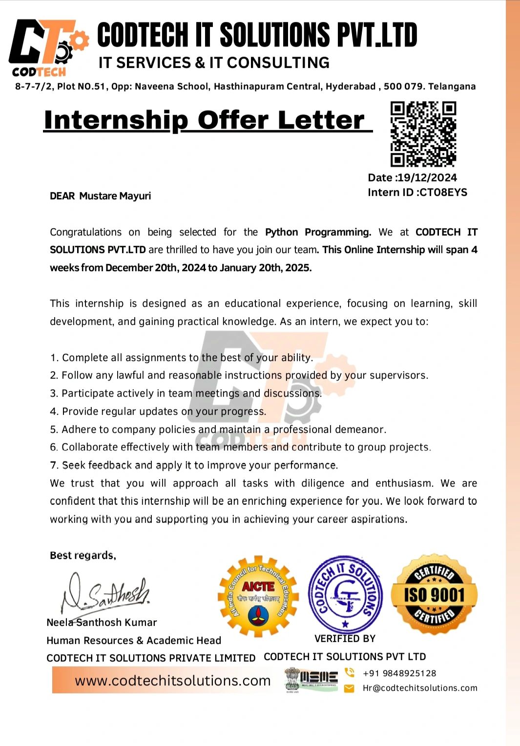 Mayuri Mustare on LinkedIn: #internshipopportunity #pythonprogramming # ... Mayuri Mustare on LinkedIn: #internshipopportunity #pythonprogramming # ...