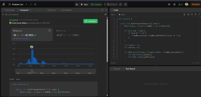 #dsa #dsa2025 #leetcode | Anish Kumar Mishra #dsa #dsa2025 #leetcode | Anish Kumar Mishra