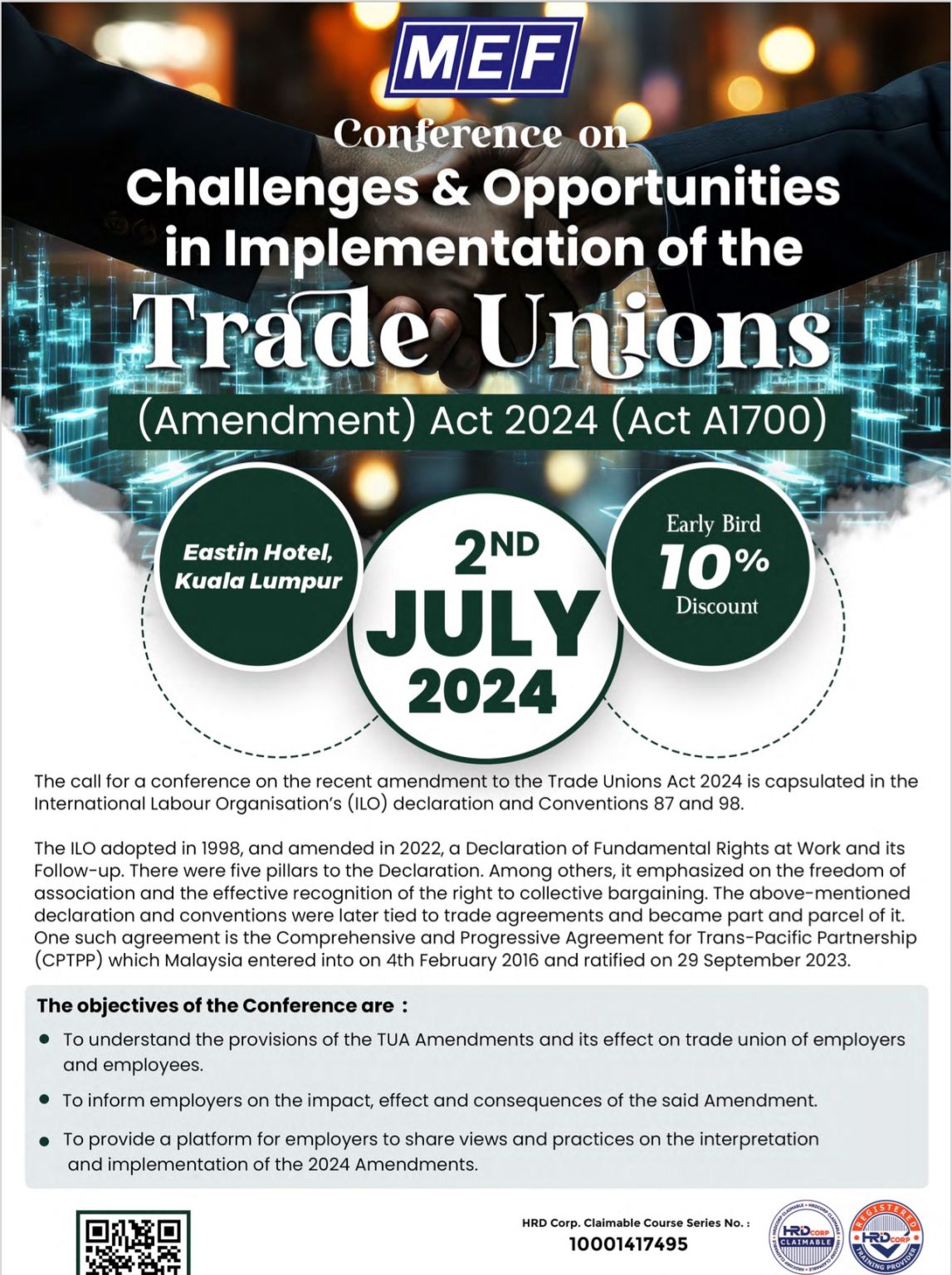 MEF Trade Union Conference | Dr R Usha Devi R V Rajan MEF Trade Union Conference | Dr R Usha Devi R V Rajan