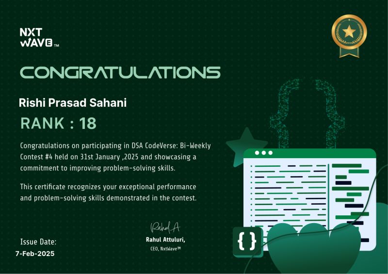 Rishi Prasad Sahani on LinkedIn: #coding #dsa #problemsolving # ... Rishi Prasad Sahani on LinkedIn: #coding #dsa #problemsolving # ...
