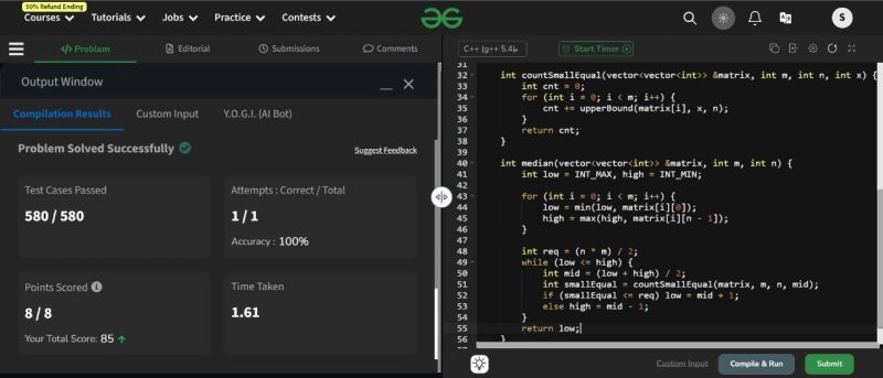 Saadgi Bawa on LinkedIn: #learning #dsa #binarysearch #2darrays # ... Saadgi Bawa on LinkedIn: #learning #dsa #binarysearch #2darrays # ...