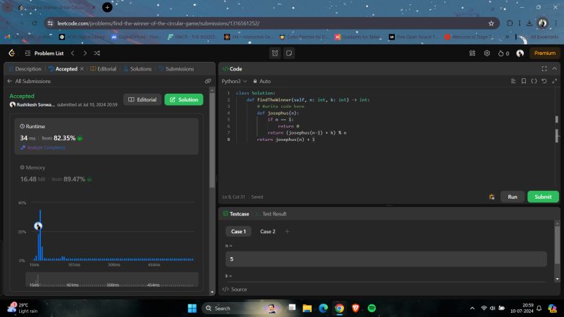 Day 03 : Solved problem at LeetCode | Rushikesh Sonwane Day 03 : Solved problem at LeetCode | Rushikesh Sonwane