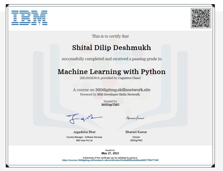 Shital Deshmukh on LinkedIn: #python #machinelearning #india #share # ... Shital Deshmukh on LinkedIn: #python #machinelearning #india #share # ...