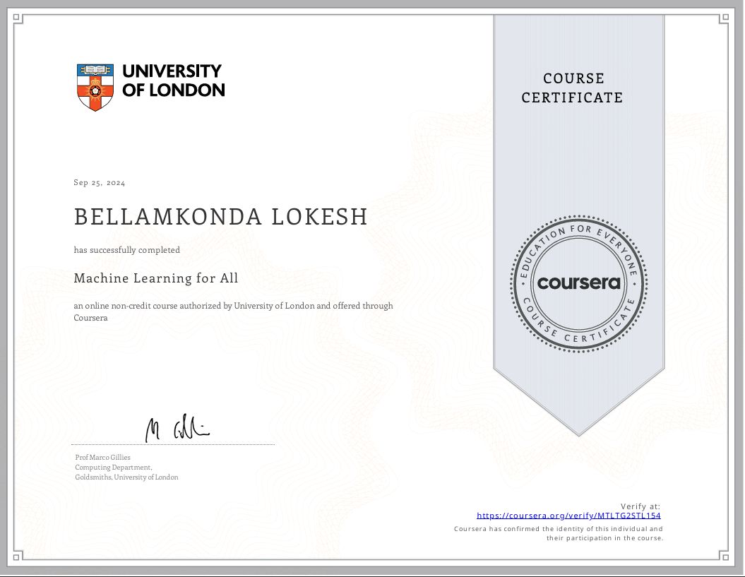 BELLAMKONDA LOKESH on LinkedIn: Thrilled to have earned the Machine ... BELLAMKONDA LOKESH on LinkedIn: Thrilled to have earned the Machine ...