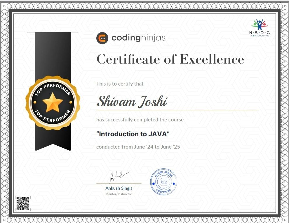 Shivam Joshi on LinkedIn: #java #codingninja #programming # ... Shivam Joshi on LinkedIn: #java #codingninja #programming # ...