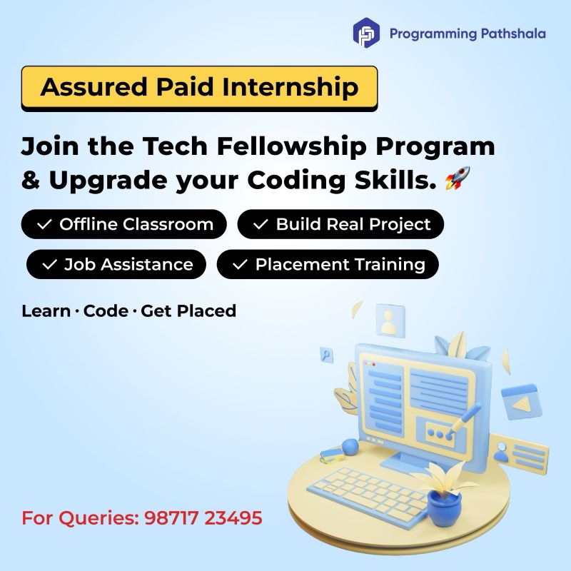 Programming Pathshala on LinkedIn: #techfellowship #paidinternship # ... Programming Pathshala on LinkedIn: #techfellowship #paidinternship # ...