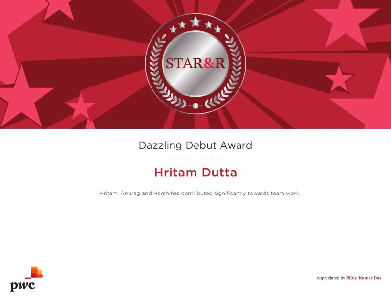 Hritam Dutta on LinkedIn: #dazzlingdebut #pwcaward # ... Hritam Dutta on LinkedIn: #dazzlingdebut #pwcaward # ...