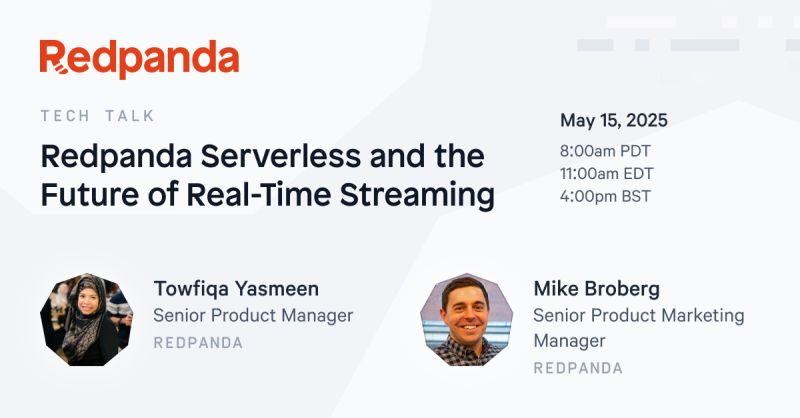 #realtime #tech #serverless #ai #data | Redpanda Data #realtime #tech #serverless #ai #data | Redpanda Data