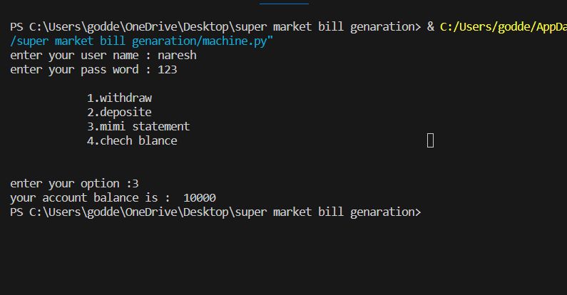 G Naresh Kumar Reddy on LinkedIn: small ATM python program Kiran Sagar ... G Naresh Kumar Reddy on LinkedIn: small ATM python program Kiran Sagar ...