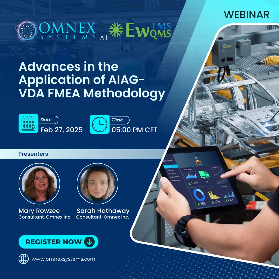 #aiagvdafmea #fmea #riskmanagement #qualityengineering… | Omnex Systems ... #aiagvdafmea #fmea #riskmanagement #qualityengineering… | Omnex Systems ...