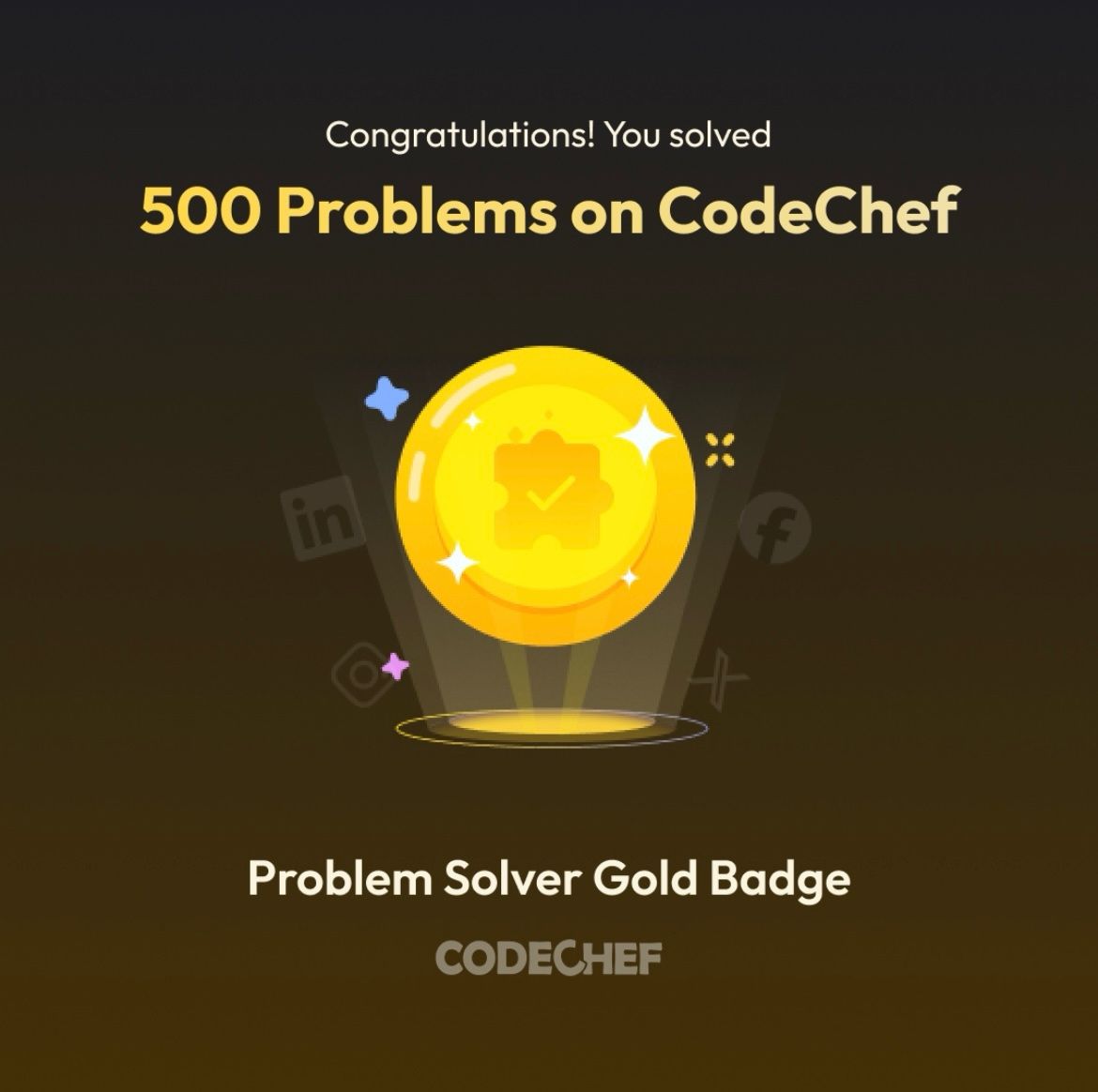 Dia Jain on LinkedIn: #codechef #competitiveprogramming #milestone # ... Dia Jain on LinkedIn: #codechef #competitiveprogramming #milestone # ...