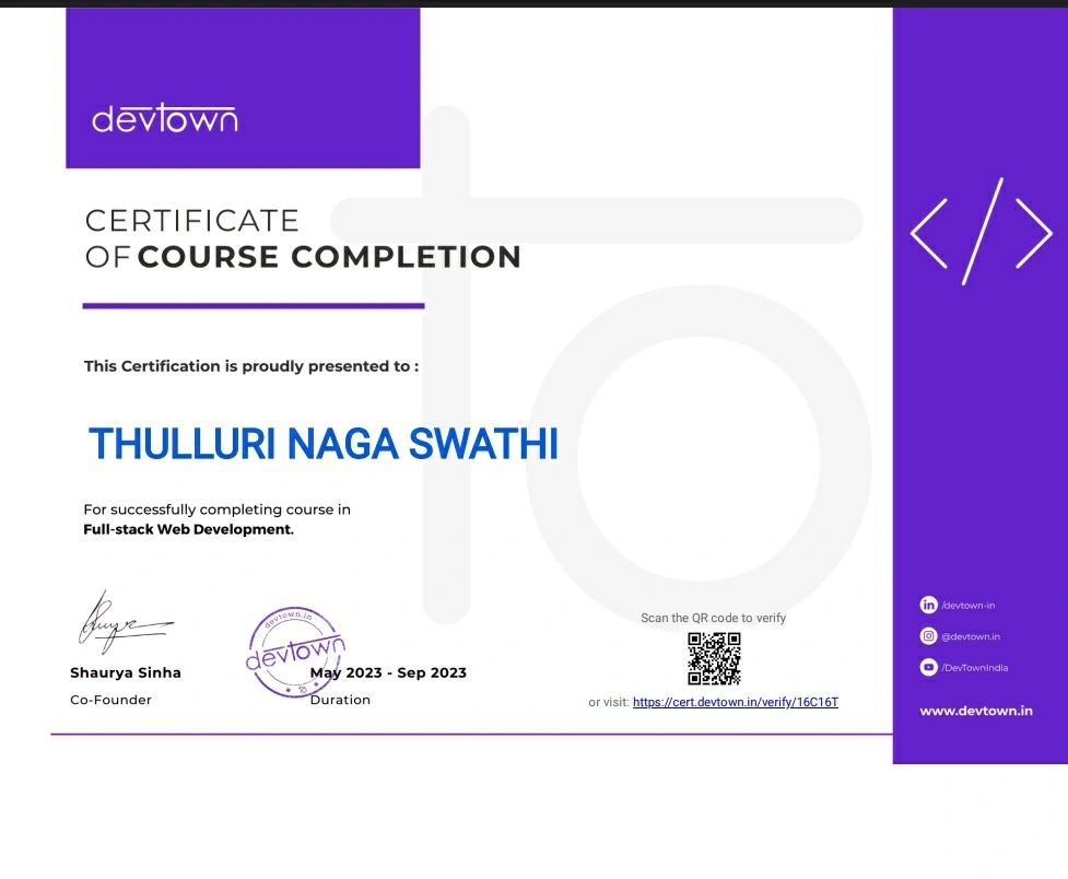 Swathi Thulluri on LinkedIn: #fullstackdevelopment #webdevelopment # ... Swathi Thulluri on LinkedIn: #fullstackdevelopment #webdevelopment # ...