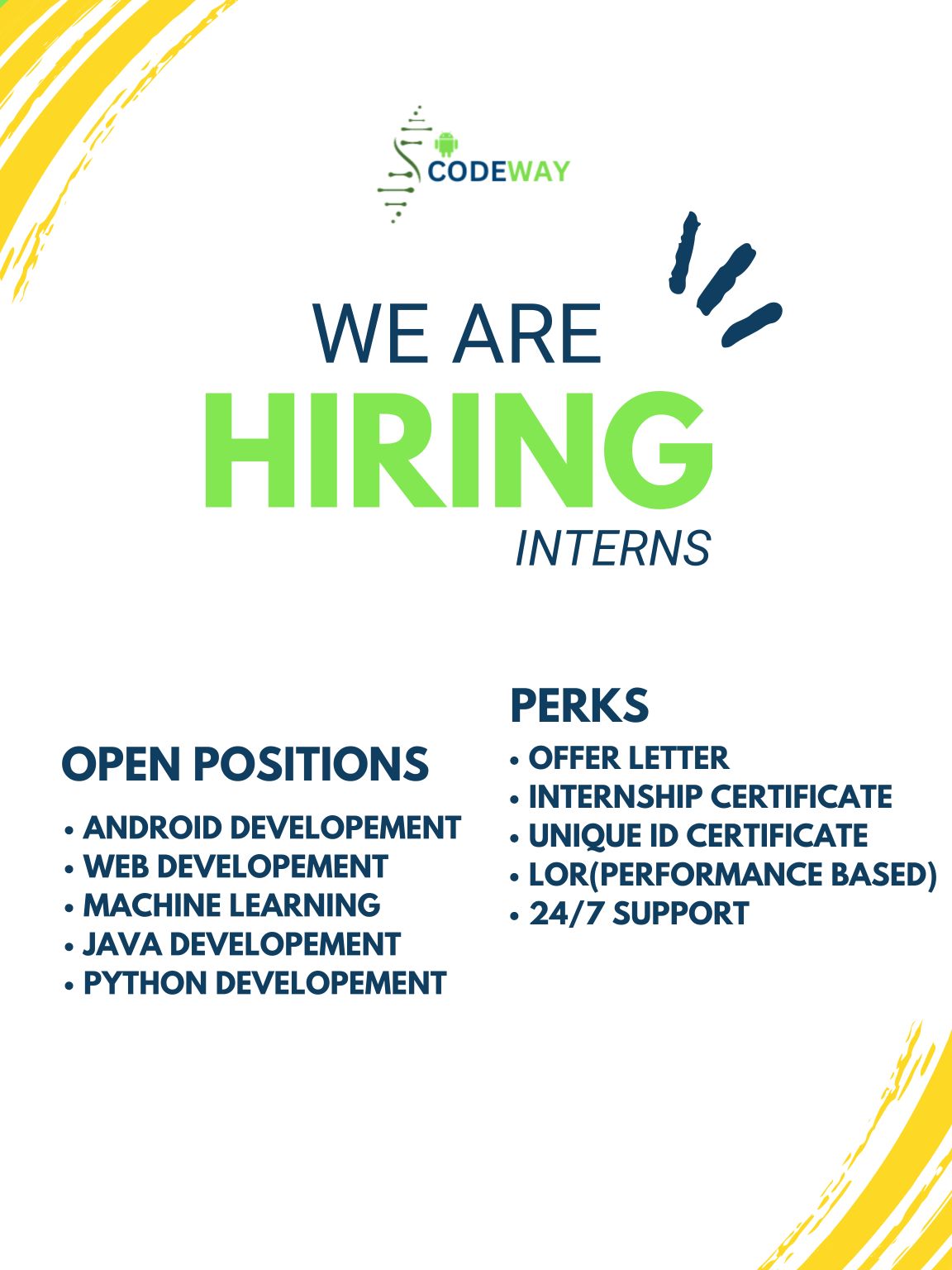 Codeway Solutions on LinkedIn: ๐Winter Internship Program ๐ ... Codeway Solutions on LinkedIn: ๐Winter Internship Program ๐ ...
