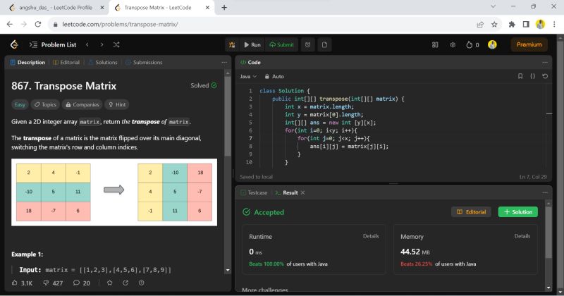 Angshu Das on LinkedIn: #day11 #problemsolving #leetcode #arrayproblem ... Angshu Das on LinkedIn: #day11 #problemsolving #leetcode #arrayproblem ...
