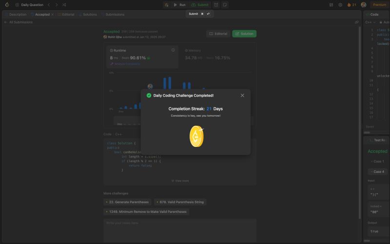 Rohit Ojha on LinkedIn: #leetcode #dailychallenge #softwareengineer Rohit Ojha on LinkedIn: #leetcode #dailychallenge #softwareengineer