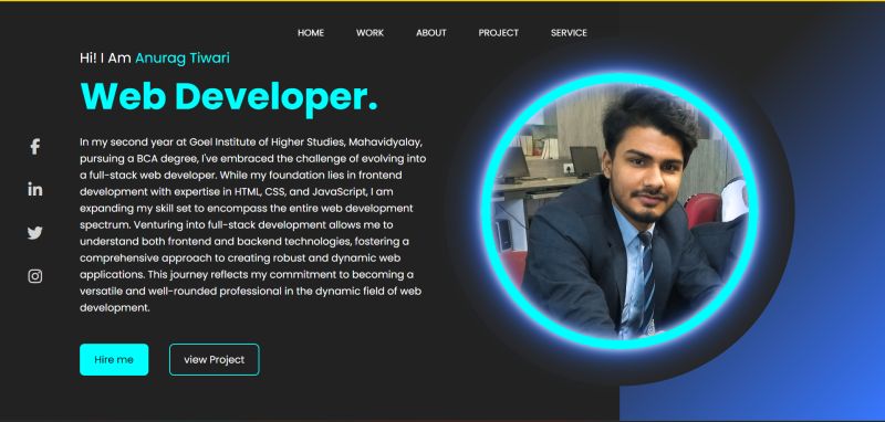 My new portfolio website using HTML and CSS | Anurag Tiwari posted on ... My new portfolio website using HTML and CSS | Anurag Tiwari posted on ...