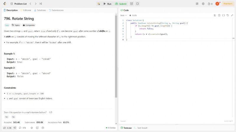 #leetcode #java #stringmanipulation #problemsolving #day11 | DHARSHNI S M #leetcode #java #stringmanipulation #problemsolving #day11 | DHARSHNI S M