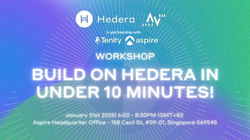 APAC DAO on LinkedIn: Hedera x APAC DAO: Workshop - Build on Hedera in ... APAC DAO on LinkedIn: Hedera x APAC DAO: Workshop - Build on Hedera in ...