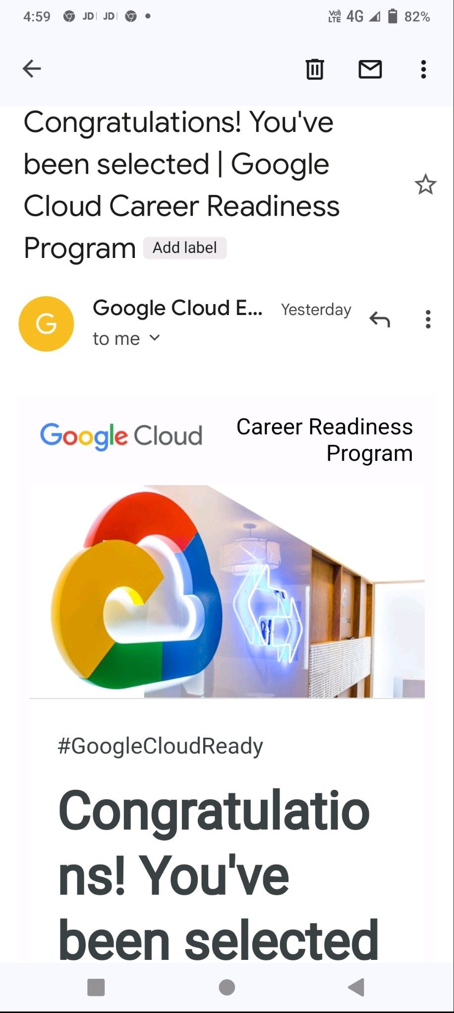 Jyoti Chaugule on LinkedIn: #connections #google #cloud #googlecloudready Jyoti Chaugule on LinkedIn: #connections #google #cloud #googlecloudready