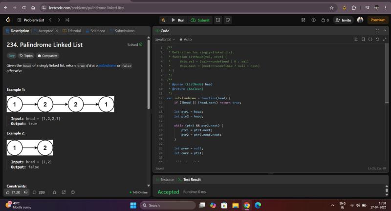 #100daysofcode #javascript #leetcode #linkedlist #codingchallenge ... #100daysofcode #javascript #leetcode #linkedlist #codingchallenge ...
