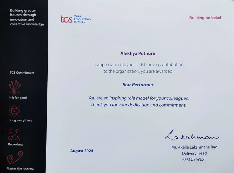 alekhya potnuru on LinkedIn: Honored and Grateful Honored to receive ... alekhya potnuru on LinkedIn: Honored and Grateful Honored to receive ...