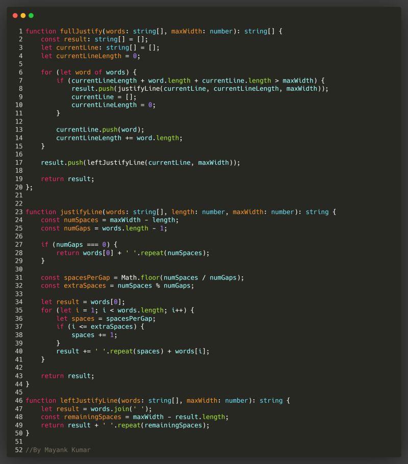#codinginterview #textjustification #algorithms #softwareengineering ... #codinginterview #textjustification #algorithms #softwareengineering ...