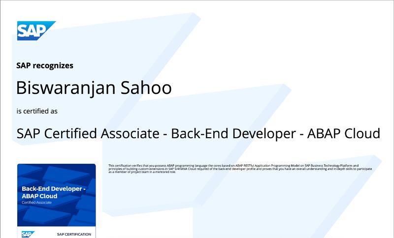 #sapcertified #abapdeveloper #backenddevelopment #sapabap #sapcommunity ... #sapcertified #abapdeveloper #backenddevelopment #sapabap #sapcommunity ...