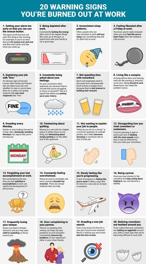 Kaveetha Narayanan on LinkedIn: 20 Warning Signs You're Burned Out at Work Kaveetha Narayanan on LinkedIn: 20 Warning Signs You're Burned Out at Work
