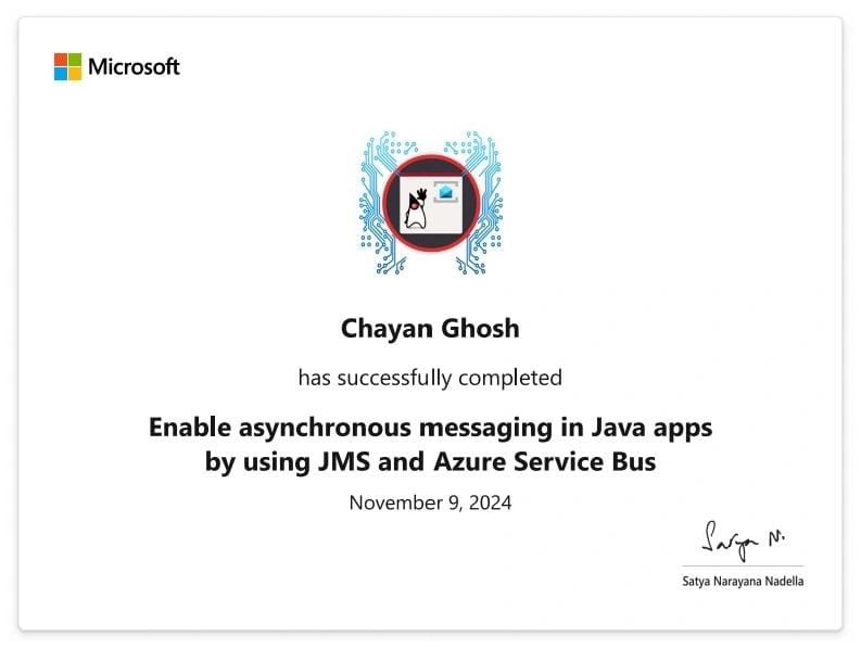 Chayan Ghosh on LinkedIn: #microsoftlearn #java #azureservicebus #jms # ... Chayan Ghosh on LinkedIn: #microsoftlearn #java #azureservicebus #jms # ...