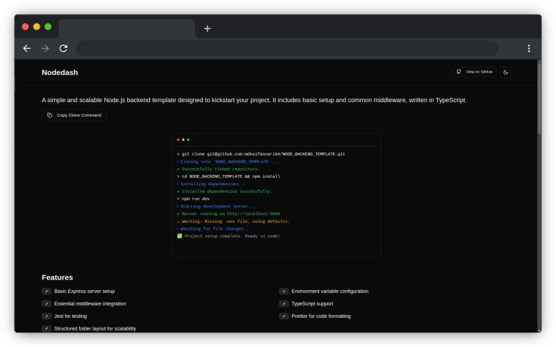 #nodedash #typescript #backend #nodejs #developers #opensource | Md ... #nodedash #typescript #backend #nodejs #developers #opensource | Md ...