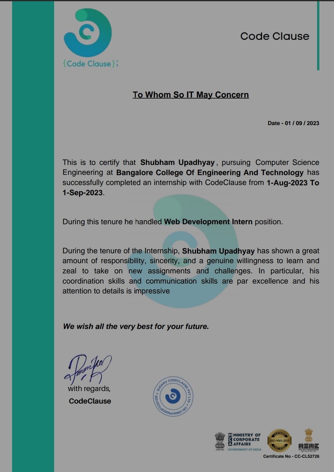 Shubham Upadhyay on LinkedIn: #connections #codeclause #codeclause # ... Shubham Upadhyay on LinkedIn: #connections #codeclause #codeclause # ...