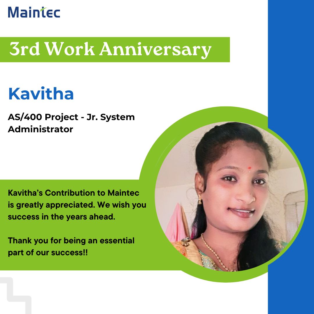 #workanniversary | Maintec Technologies - India #workanniversary | Maintec Technologies - India