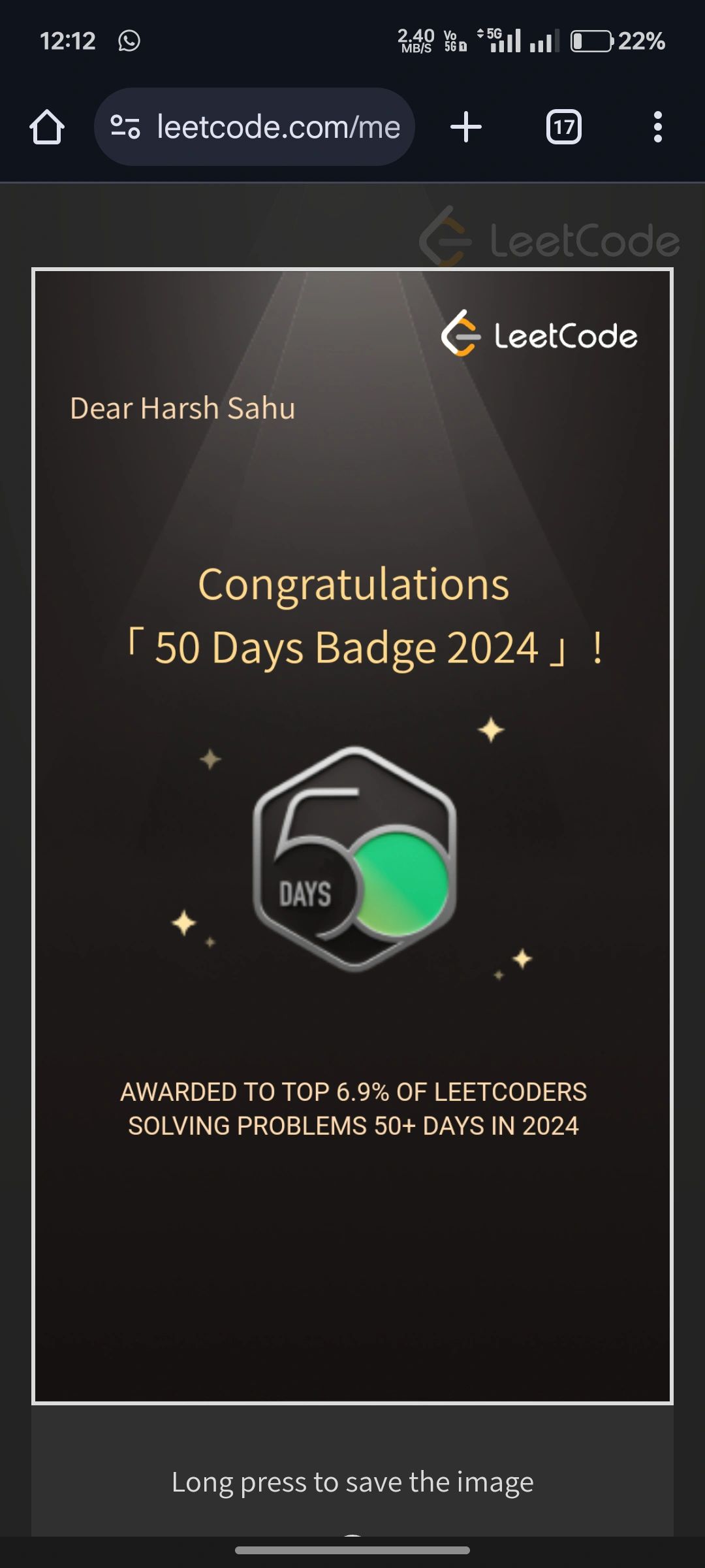 Harsh Sahu on LinkedIn: #leetcode #50daysbadge Harsh Sahu on LinkedIn: #leetcode #50daysbadge