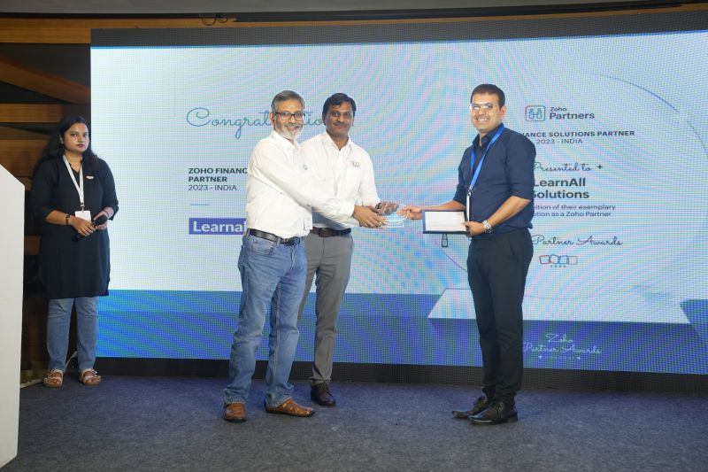 Jayanth P R on LinkedIn: At the Zoho Annual Partner Awards, Learnall ... Jayanth P R on LinkedIn: At the Zoho Annual Partner Awards, Learnall ...