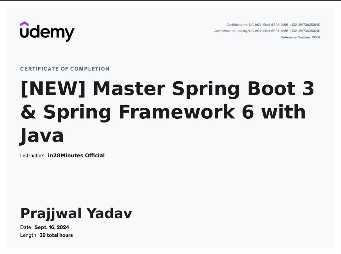 Prajjwal Yadav on LinkedIn: #springboot #java #springframework # ... Prajjwal Yadav on LinkedIn: #springboot #java #springframework # ...